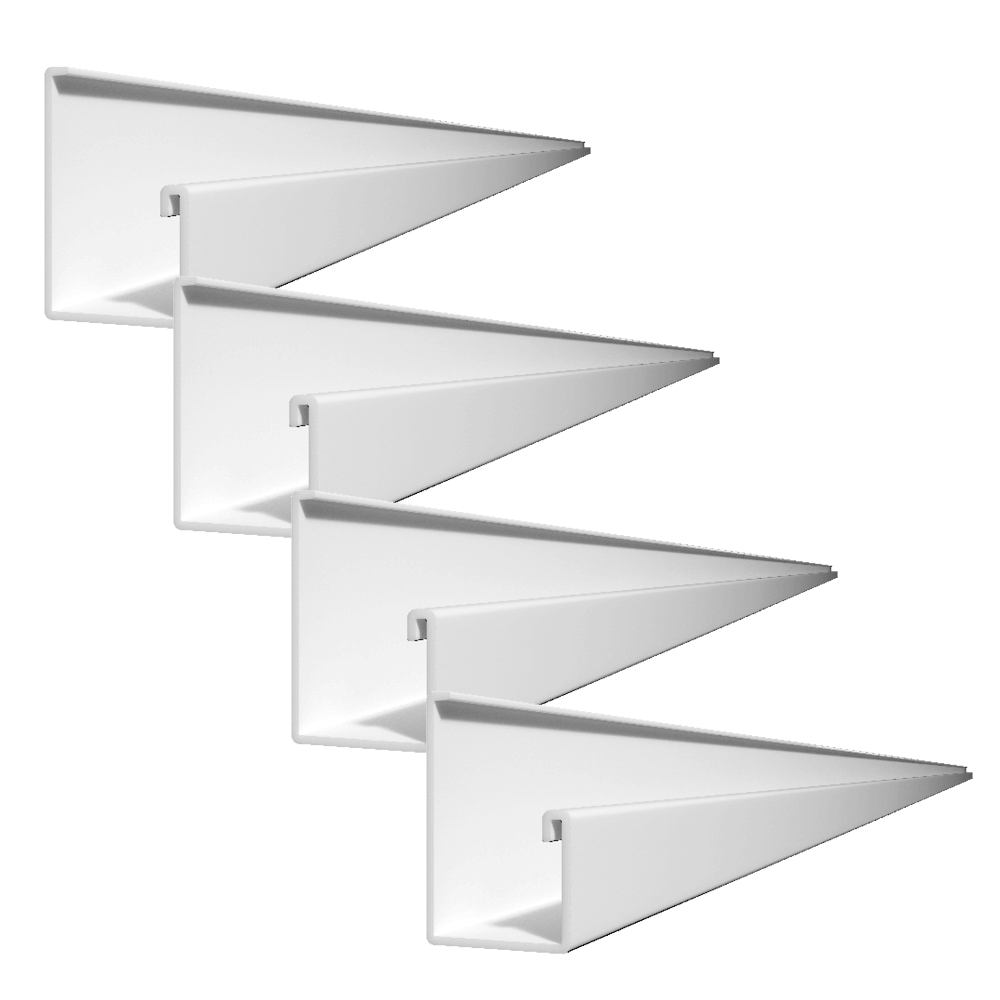 Proslat 8 ft. PROCORE+ PVC Starter Trim 4 Pack 27424K – Garage Tools ...