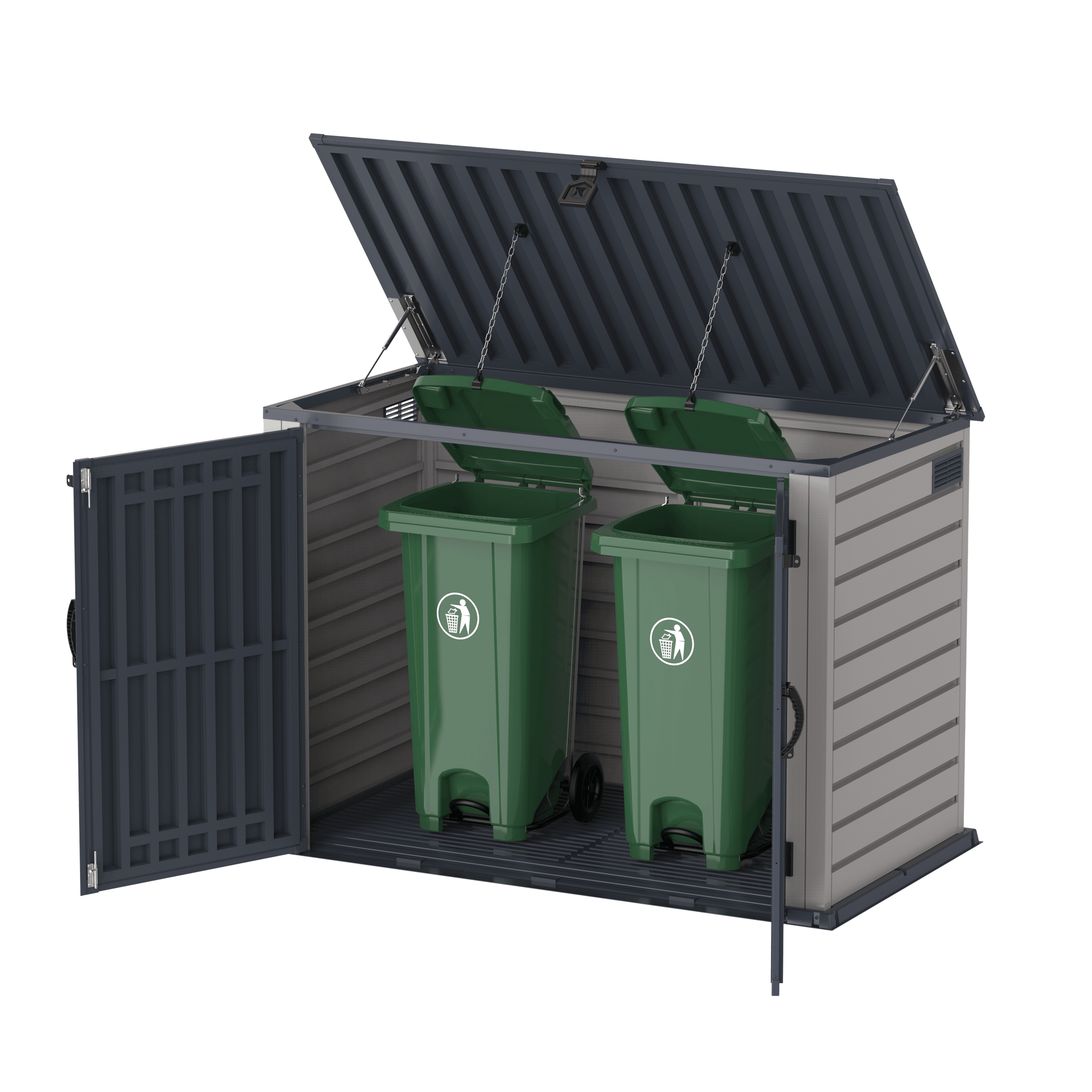 Duramax Multistore Garbage Bin 2100L - Made in USA – Garage Tools Storage